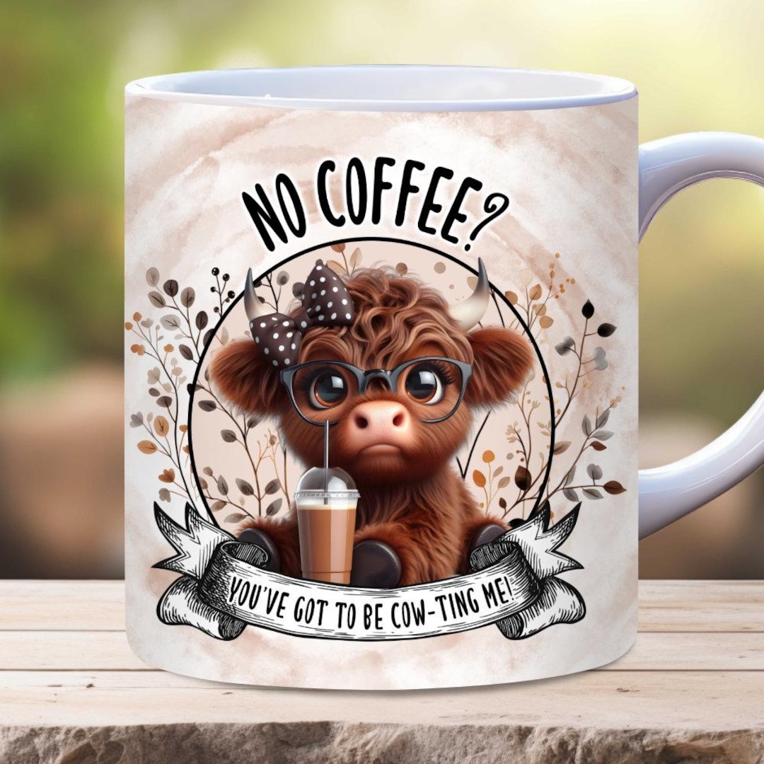 Coffee Addict Mug Wrap, 11oz and 15oz PNG Sublimation Template ...