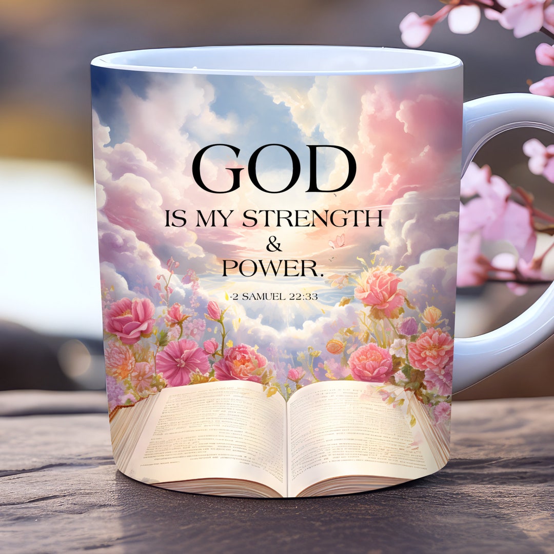 Bible Quotes Mug Wrap, 11oz and 15oz Mug Template, Faith Mug Wrap ...