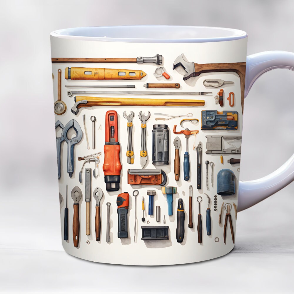 Mechanic Tools Mug Wrap Bundle PNG, 11oz and 15oz Mug Wrap Template ...