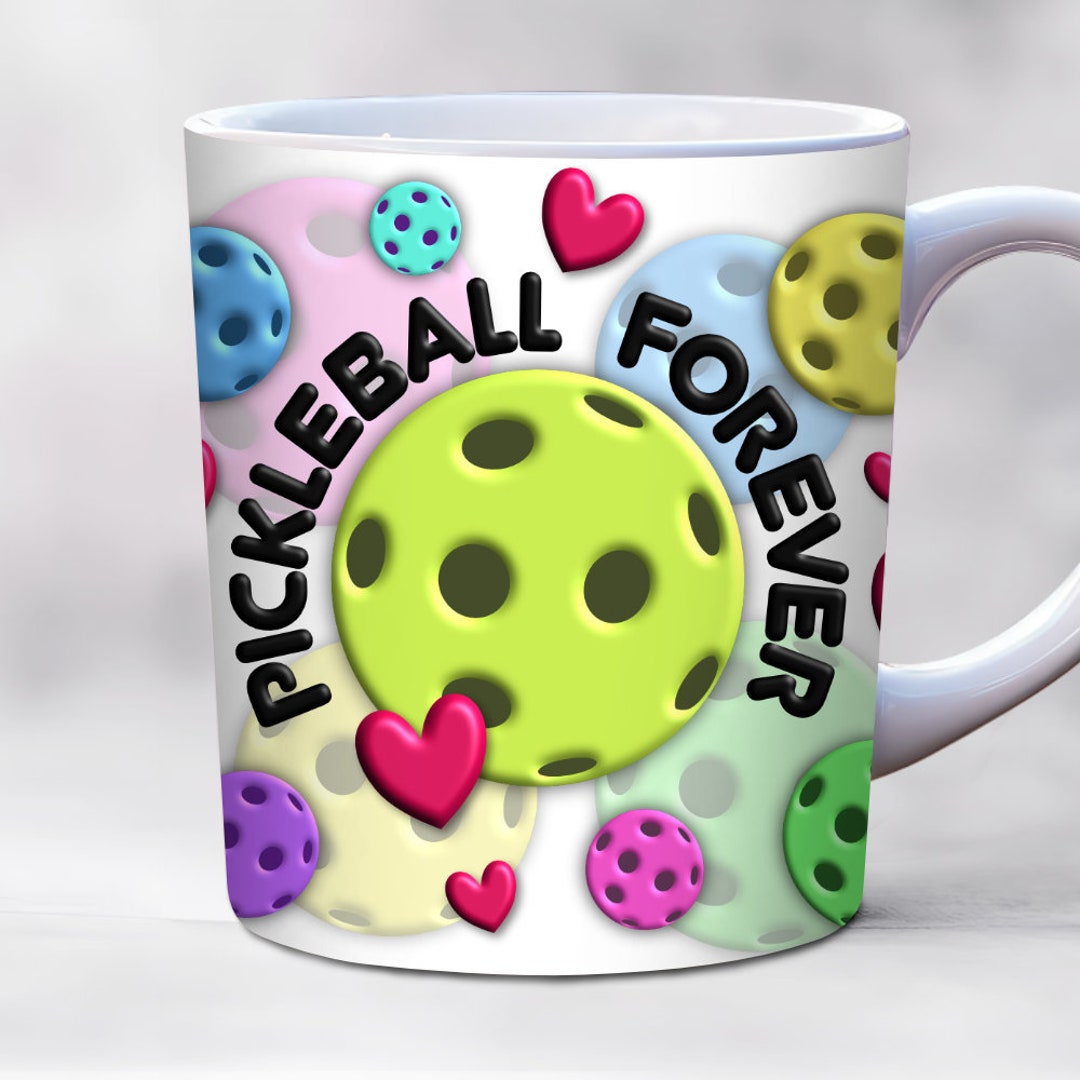 Pickleball Mug Wrap, 11oz and 15oz Mug Template, Sports Mug Wrap ...