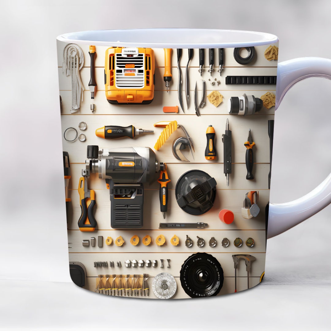 Electrician's Tools Mug Wrap PNG, 11oz and 15oz Mug Wrap Template ...