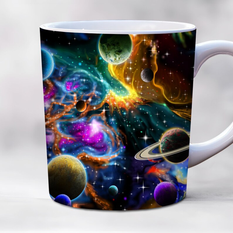 Space Mug Wrap, 11oz, 15oz Mug Wraps, Universe Mug Wrap, Mug ...