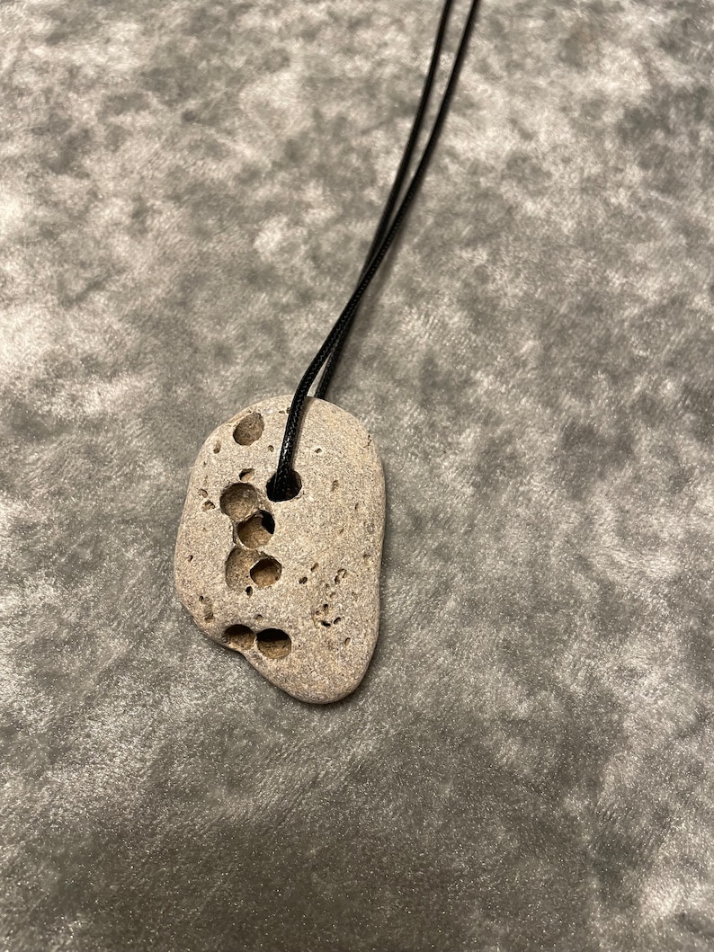 Authentic Welsh Hag Stone Necklace CHOOSE ONE Adder Stone Fairy Stone ...