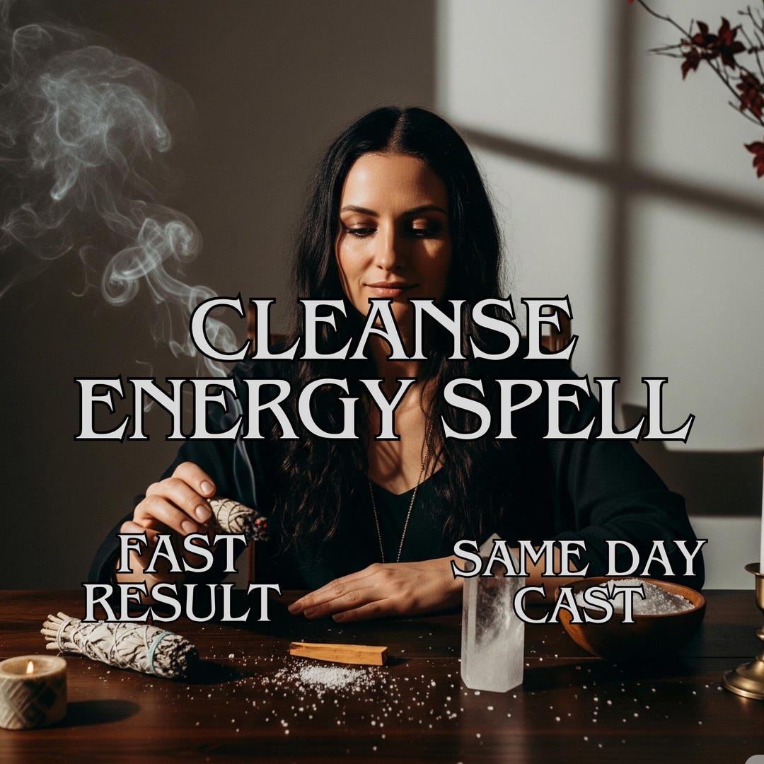 Cleanse Energy Spell, Energy Cleaning Spell - Etsy