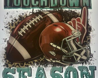 Touchdown Season Adult Shirt Football Shirt Natural Adult Tee - Etsy