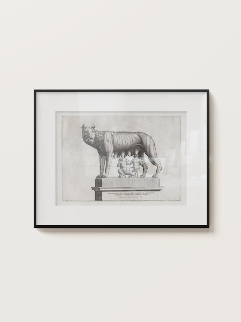 Romulus and Remus "speculum Romanae Magnificentiae" | Drawing ...