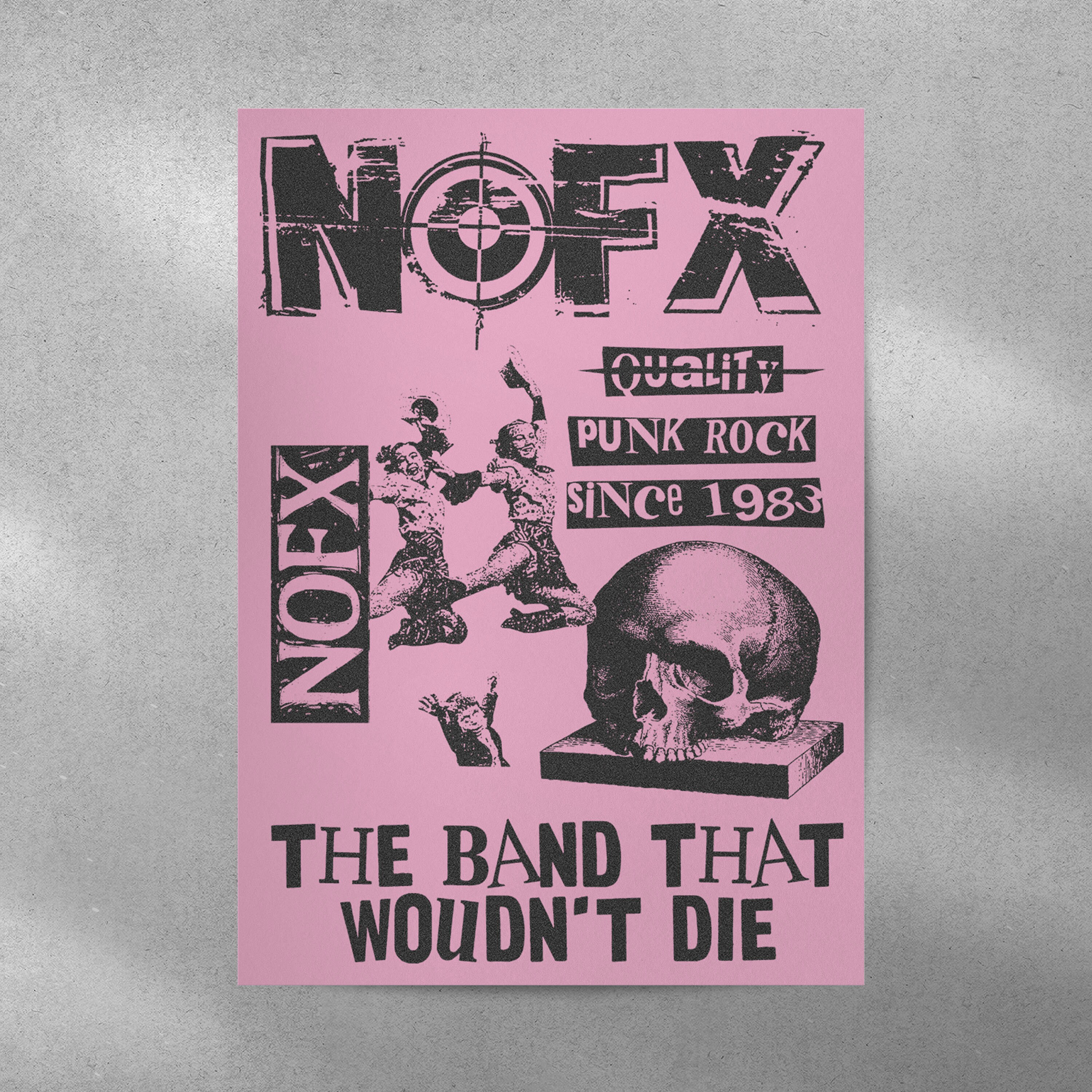 Vintage NOFX Punk Rock Digital Download Poster, Vintage Wall Art Print ...