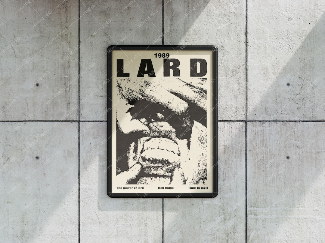Vintage Aesthetic LARD Digital Download Poster, Vintage Wall Art Print ...