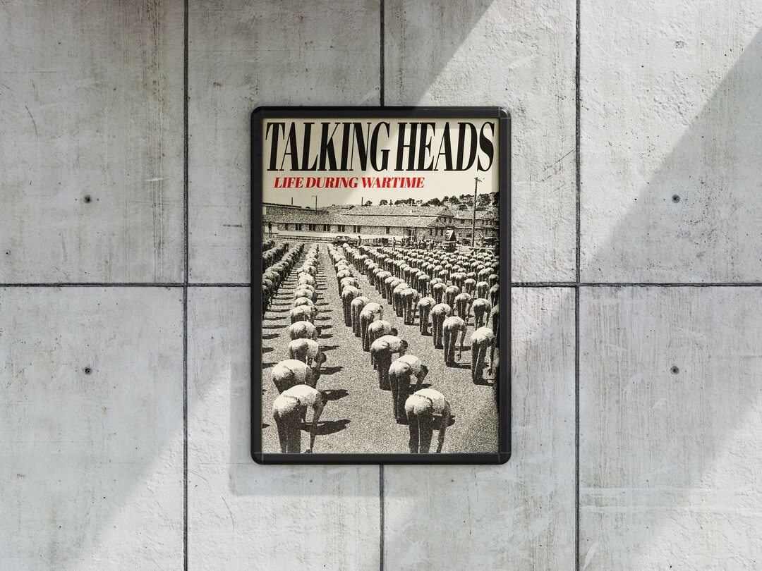Talking Heads Fanart Digital Download Poster, Vintage Wall Art Print ...