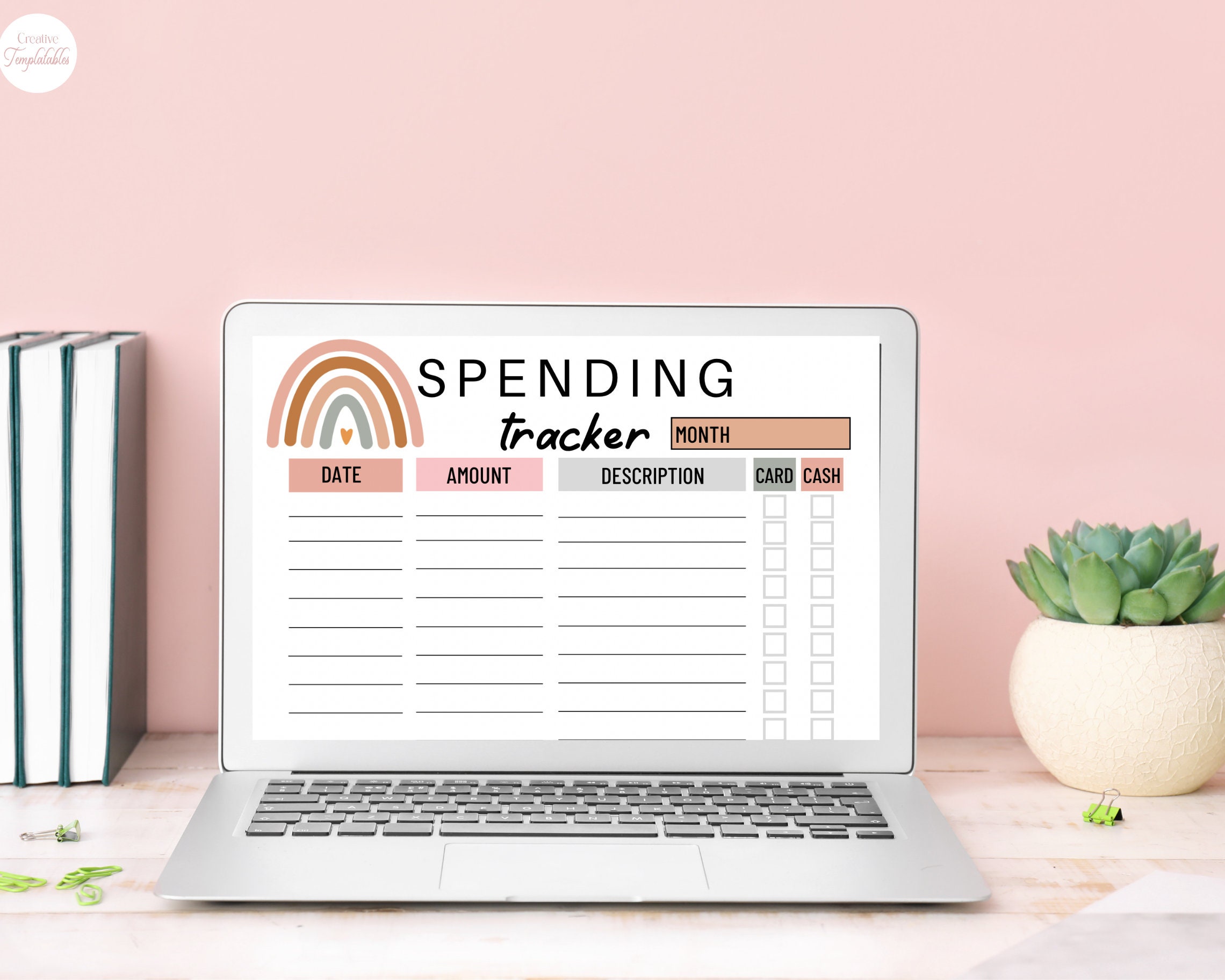 Spending Tracker Printable Expense Tracker Budget Tracker Financial ...