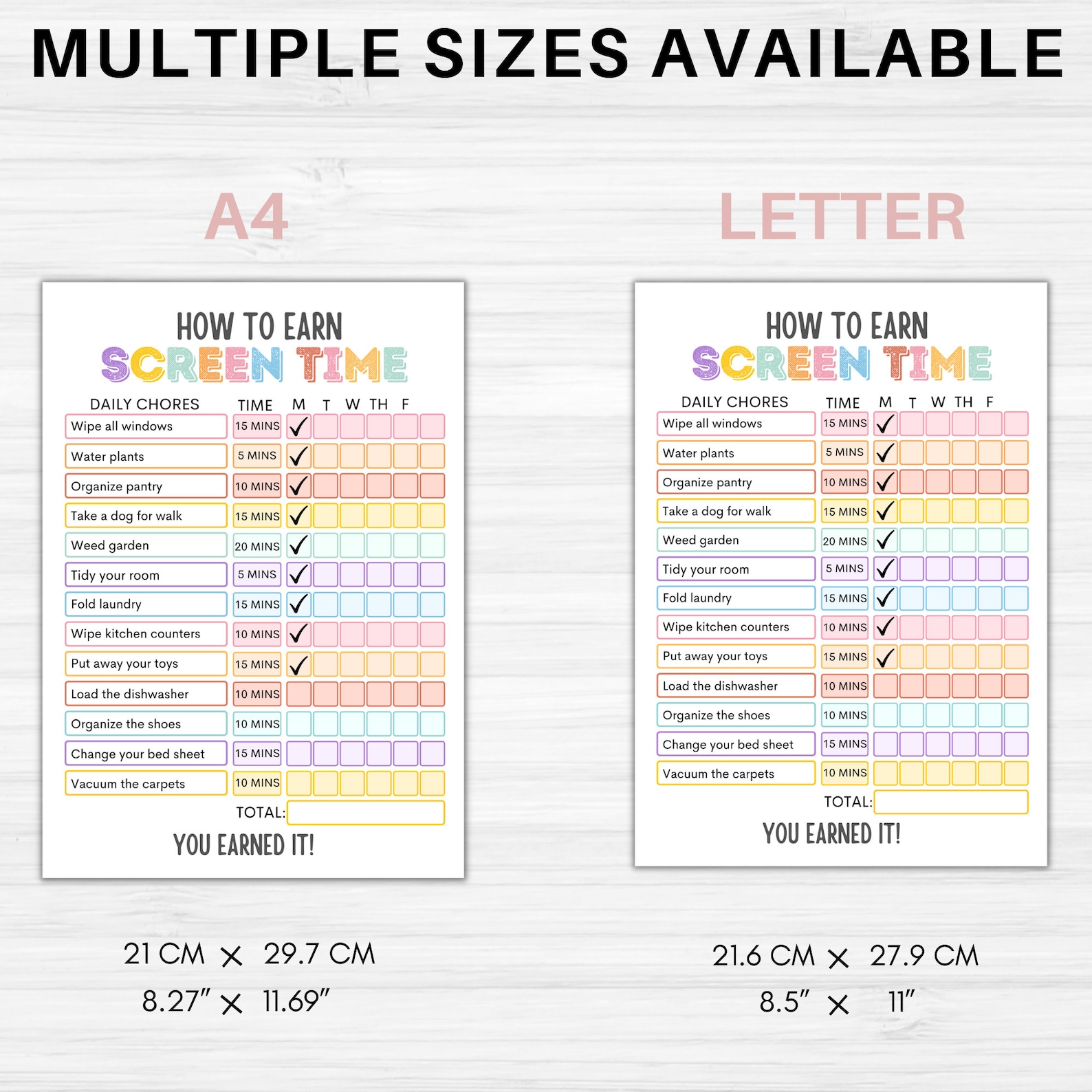 How to Earn Screen Time With Screen Bucks | Editable Allowance Chore ...