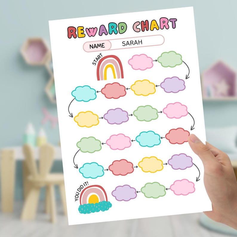 Kids Reward Certificate and Chart Good Behavior Tracking Kids Behavior ...