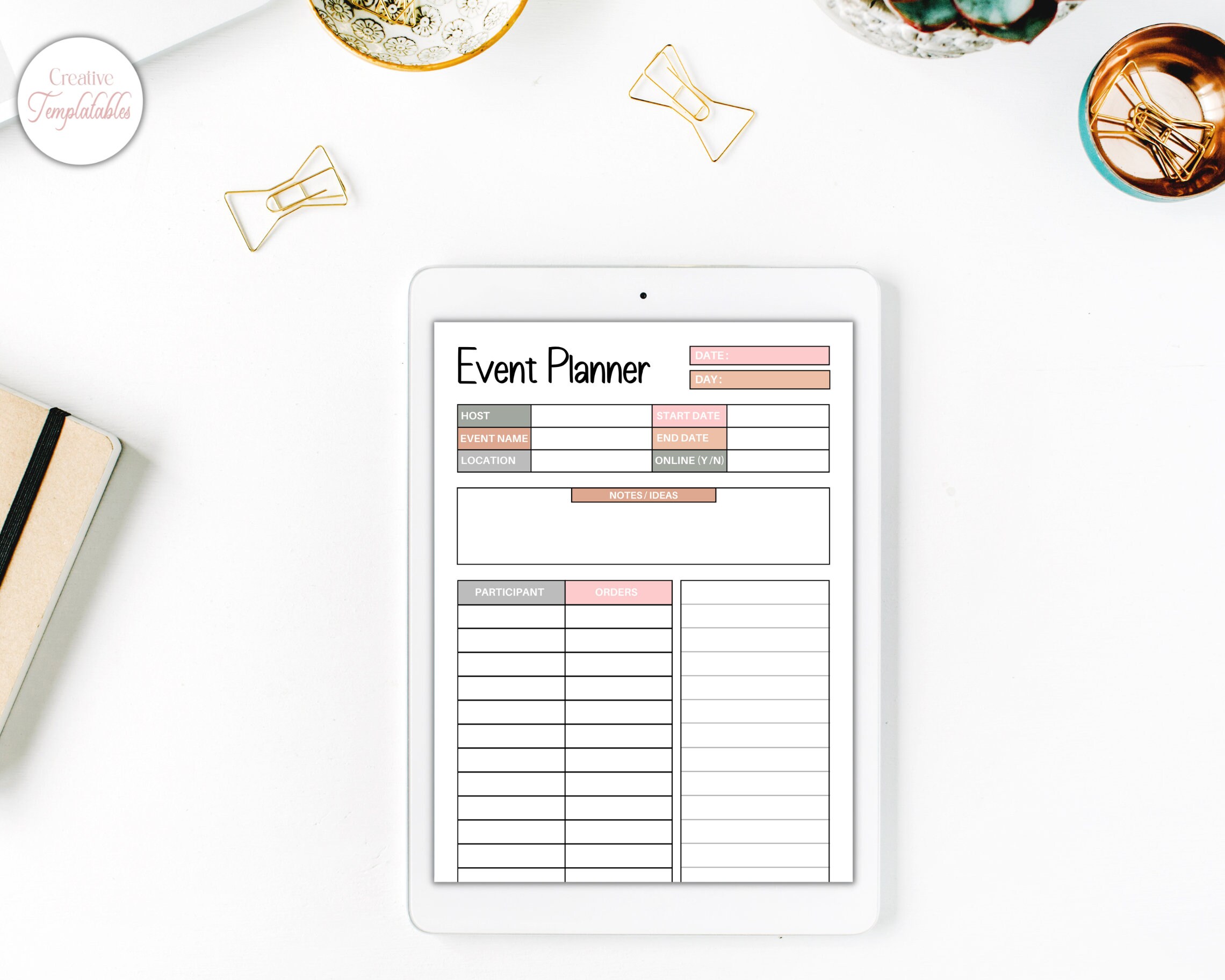 Event Planner Event Tracker Printable Event Planning Template Event ...