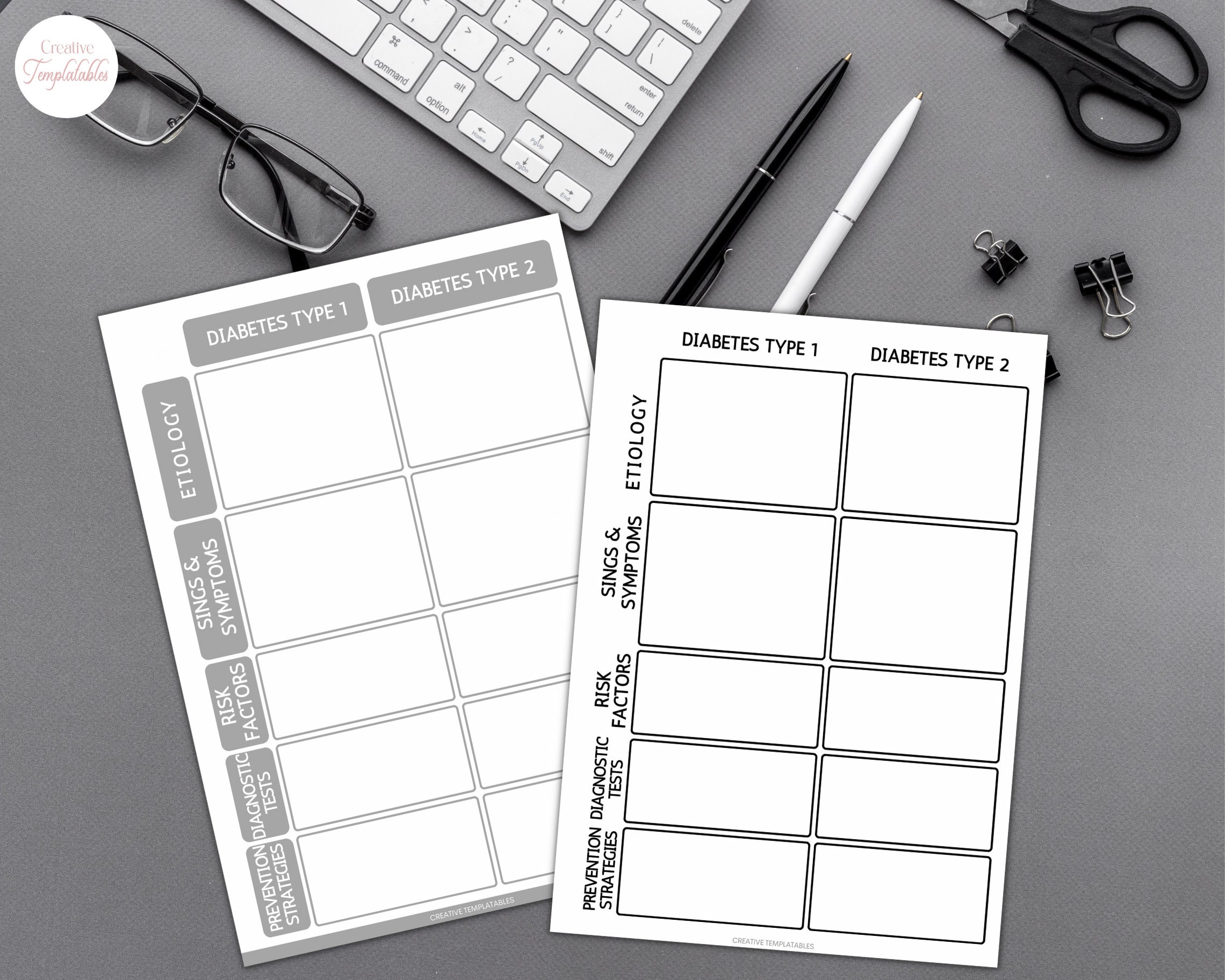 Diabetes Template Printable Diabetes Tracker Diabete Log Diabetes ...