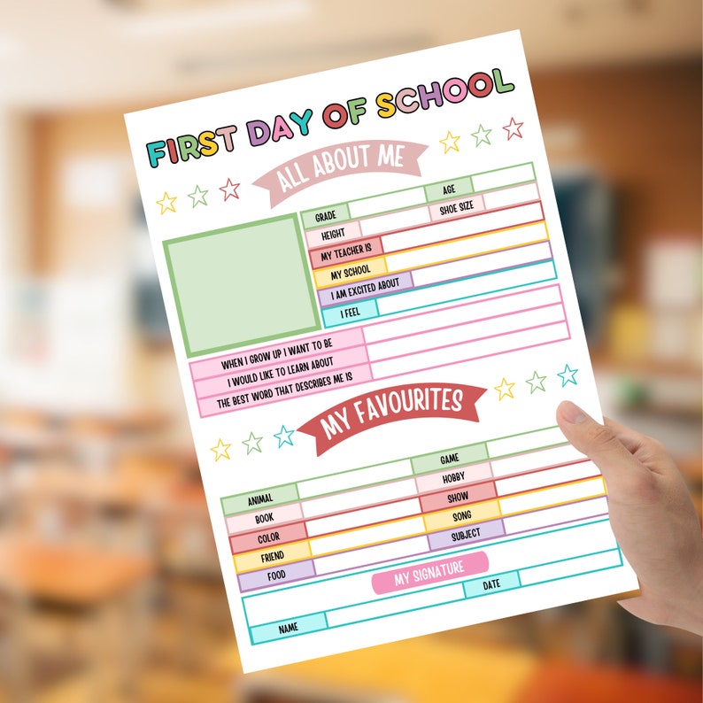 First Day of School Sign Editable Back to School Sign Start of School ...