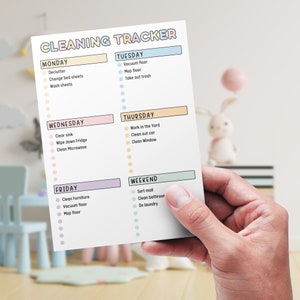 Cleaning Planner Cleaning Chore Chart Editable Cleaning Schedule ...