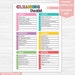 Cleaning Planner Kids Chore Chart Editable Cleaning - Etsy