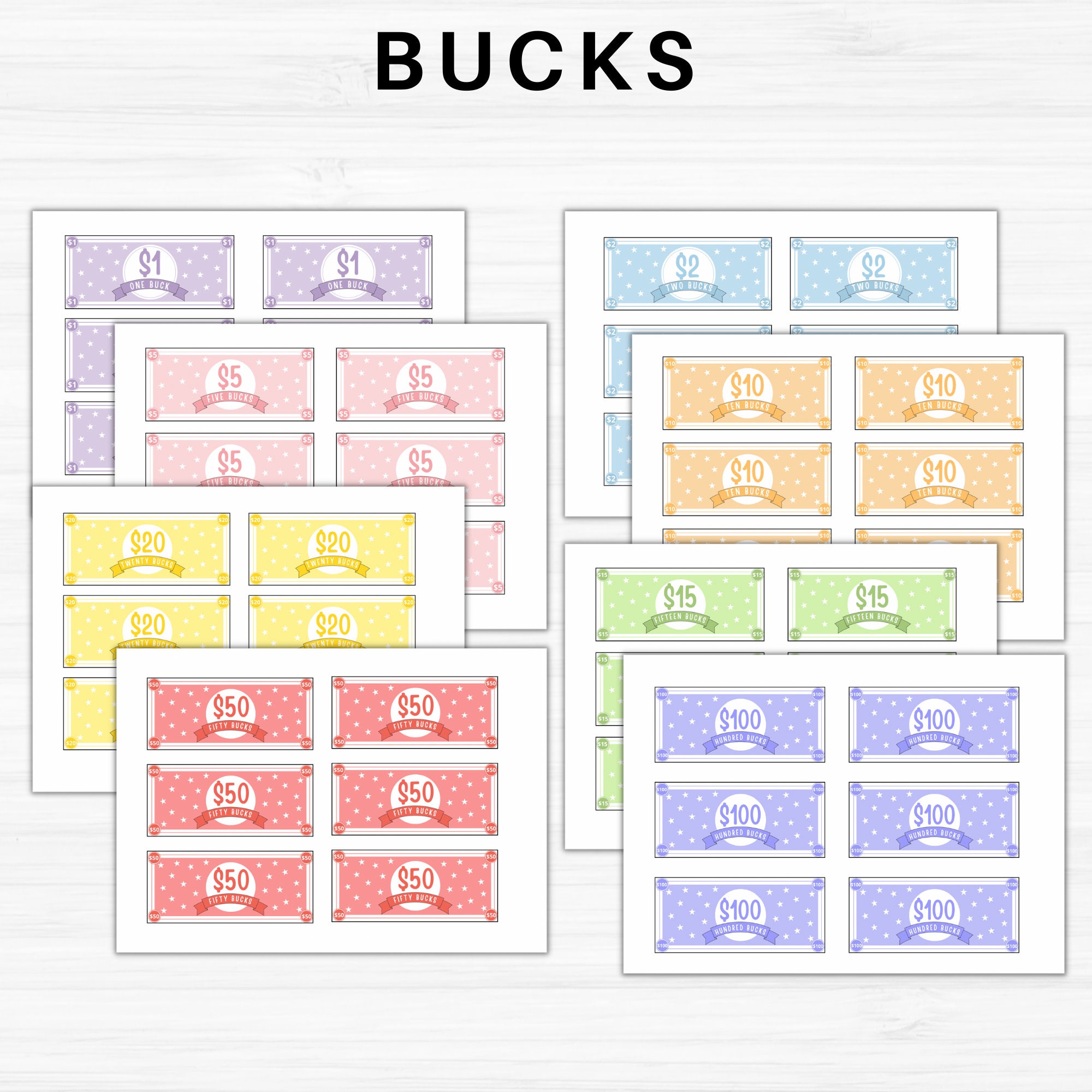Kids Allowance Tracker Editable Earn Money Chore Chart for Kids Money ...