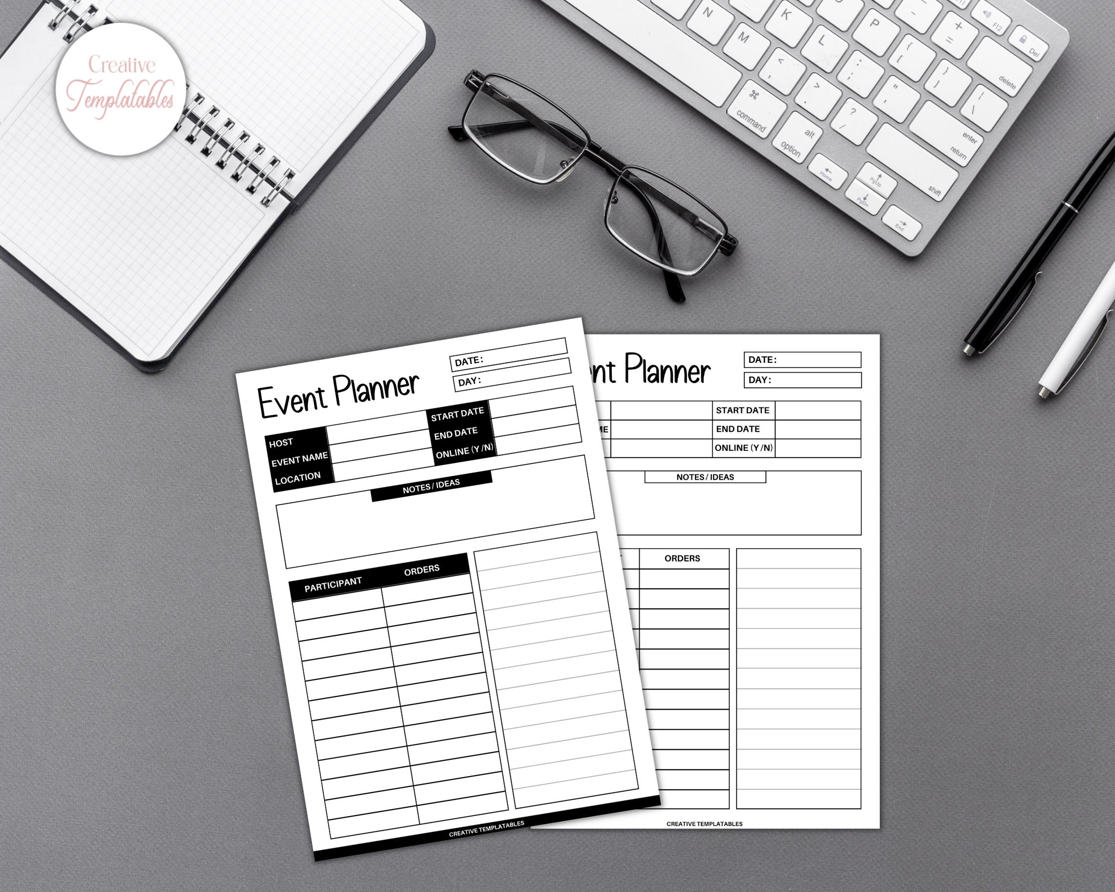Event Planner | Event Tracker | Printable Event Planning Template ...