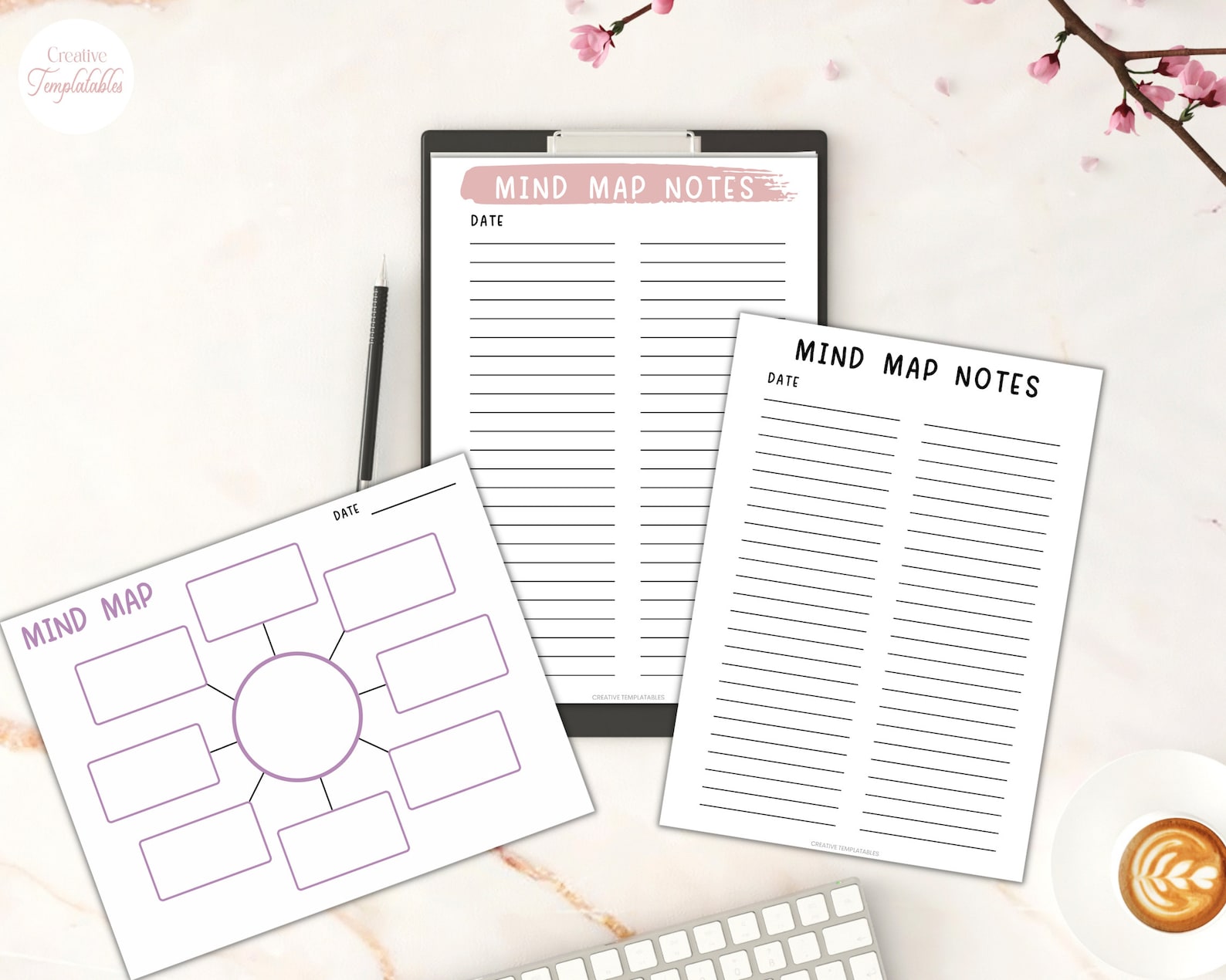 Mind Map Planner | Printable Mind Map Template | Study Guide | Idea Map ...