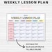 Weekly Lesson Plan Editable | Lesson Planner | Homeschool Teacher ...