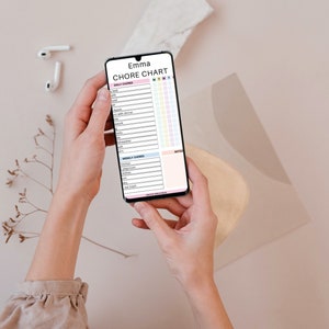 Chore Chart | Editable Responsibilities Chart | Chore List | Routine ...