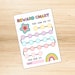 Kids Reward Chart Editable How to Earn Money Chore Chart - Etsy