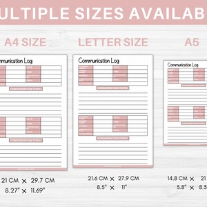 Teacher Communication Log Printable Teacher Log Communication Tracker ...