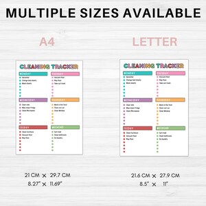 Cleaning Planner Cleaning Chore Chart Editable Cleaning - Etsy