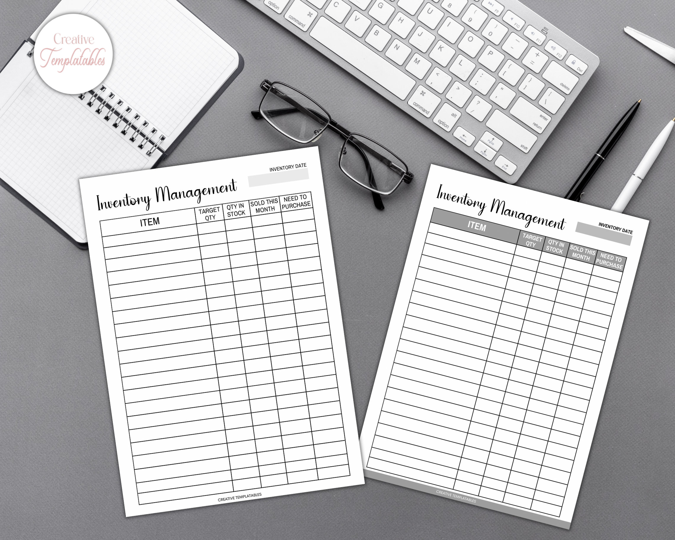 Inventory Management Planner Printable Inventory Tracker Stock Tracker ...