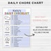 Kids Chore Chart Editable Daily Routine Responsibility Chart Kids Daily ...