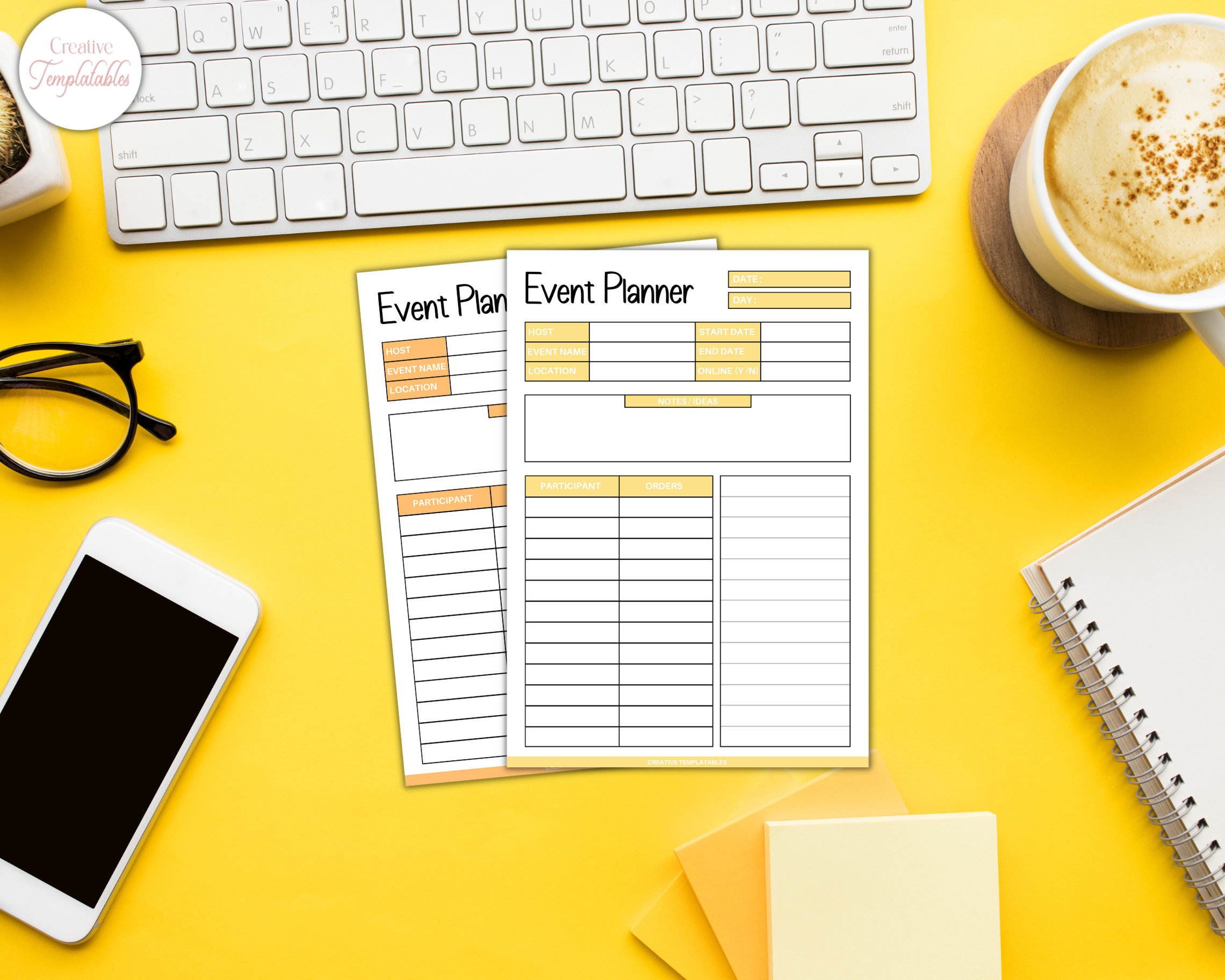 Event Planner | Event Tracker | Printable Event Planning Template ...