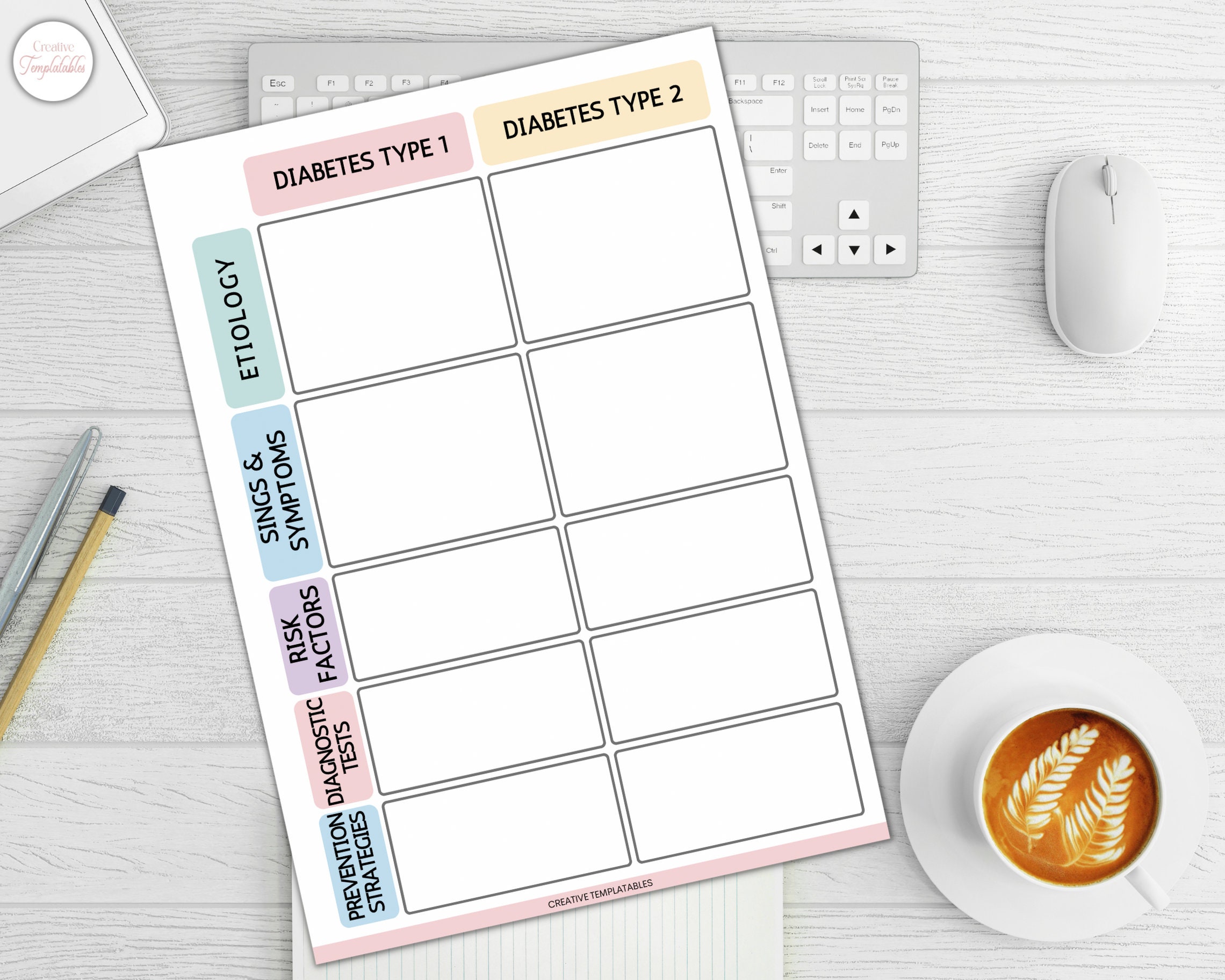 Diabetes Template Printable Diabetes Tracker Diabete Log Diabetes ...