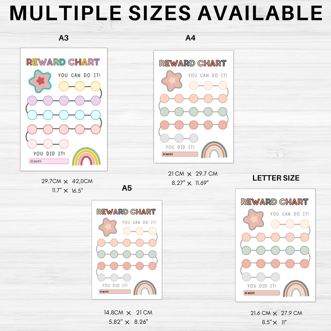 Kids Reward Chart Editable How to Earn Money Chore Chart Editable ...