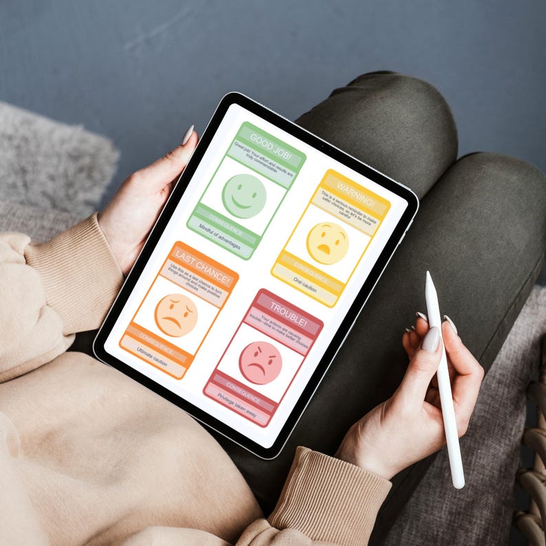 Kids Behavior Cards Editable Behavior Reward Cards Regulation Cards ...