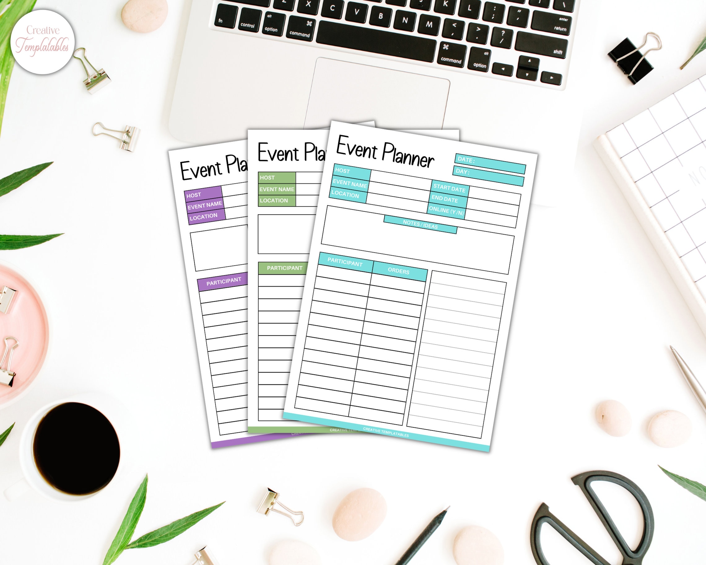 Event Planner | Event Tracker | Printable Event Planning Template ...
