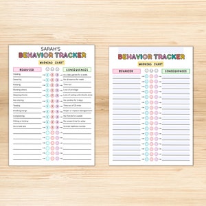 Behavior Reward Chart for Kids | Good Behavior Tracking | Children ...