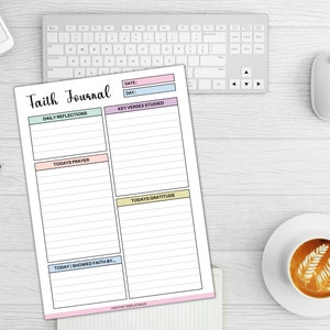 Faith Journal | Printable Prayer Journal | Bible Journaling ...