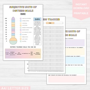 Subjective Units of Distress Scale SUDS Rating Scale Thermometer ...