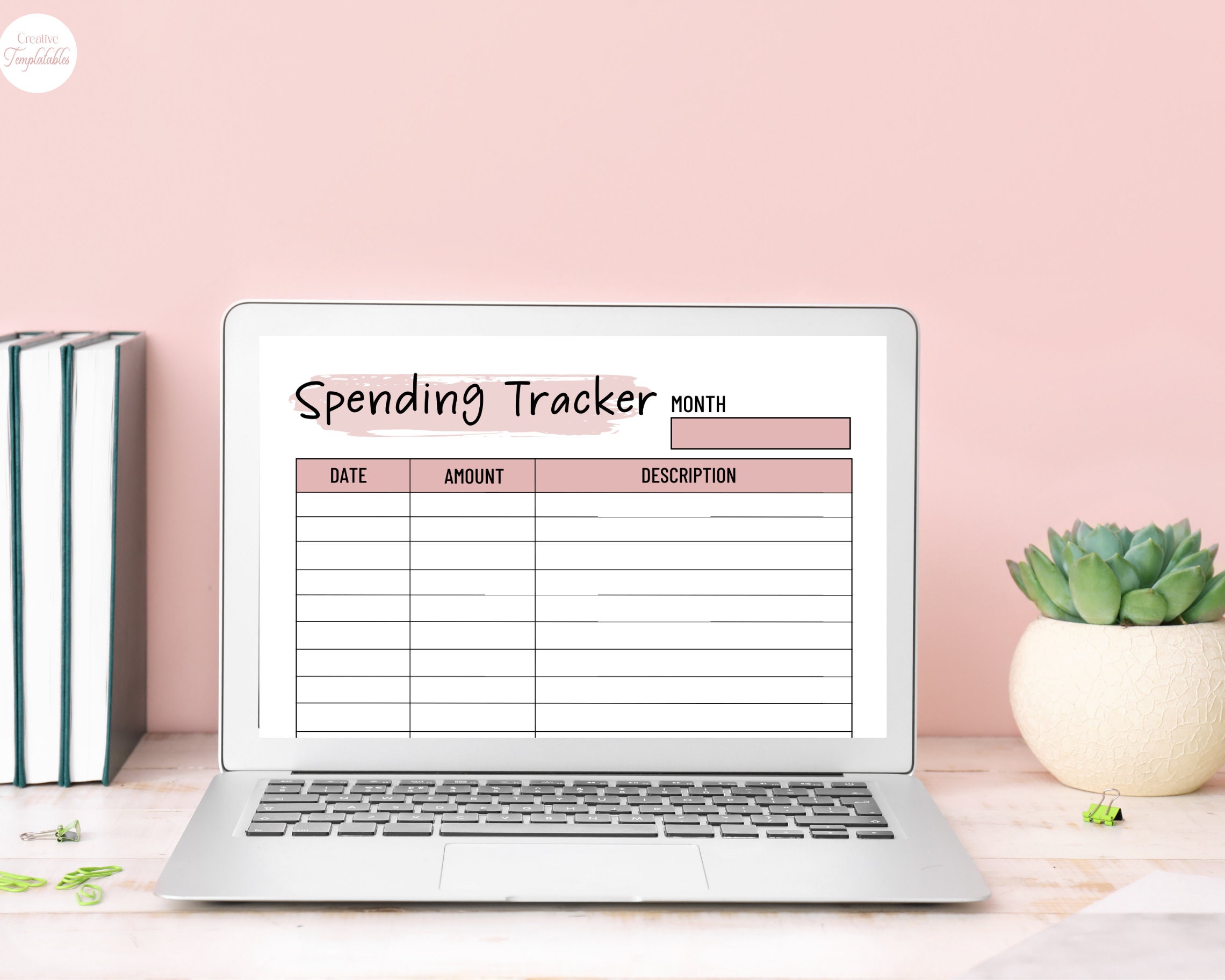 Spending Tracker Printable Expense Tracker Budget Tracker Financial ...