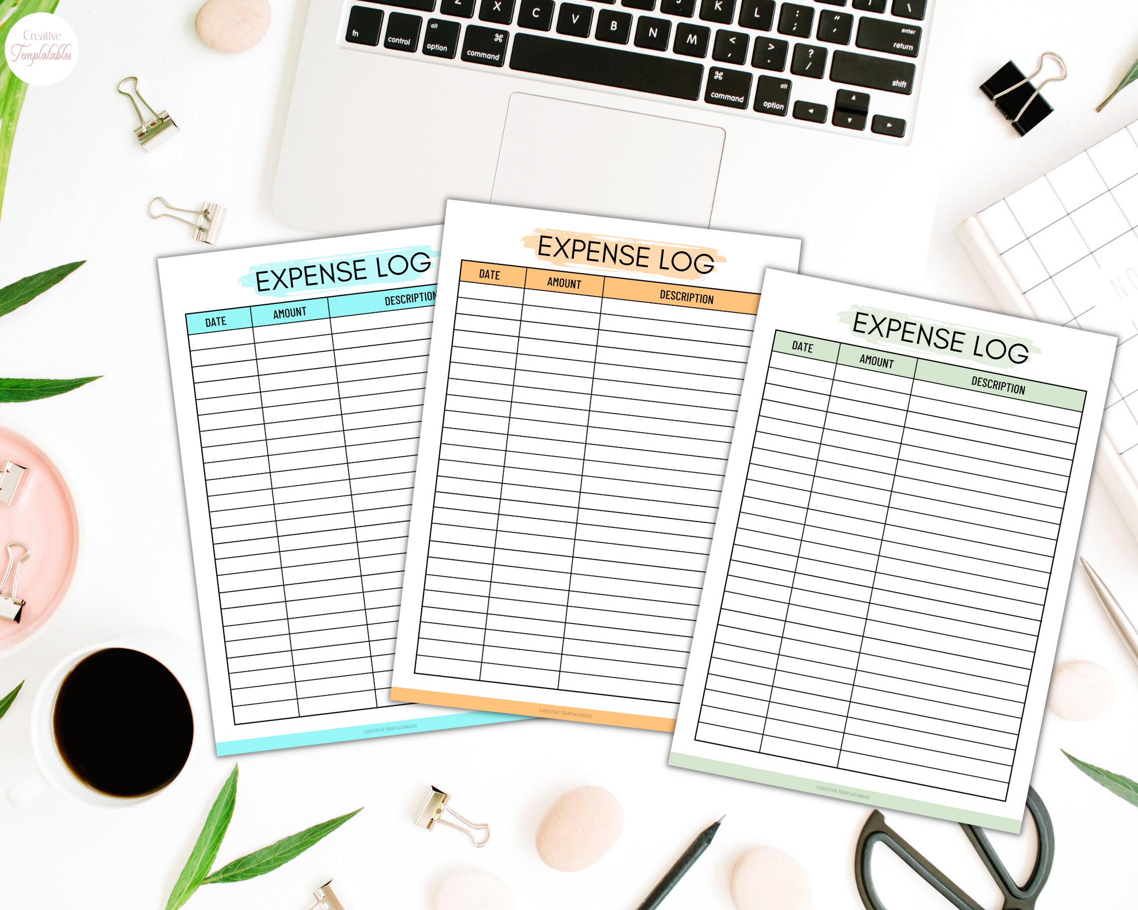 Expense Tracker Printable Spending Tracker Expense Log Purchase Log ...