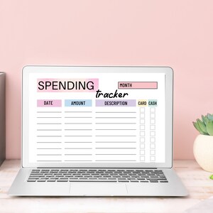 Spending Tracker Printable Expense Tracker Budget Tracker Financial ...