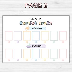 Kids Routine Chart Printable Daily Schedule for Kids Chore Chart ...