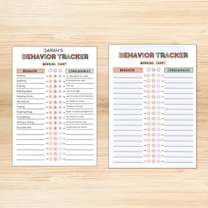 Behavior Reward Chart for Kids | Good Behavior Tracking | Children ...
