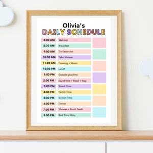 Kids Chore Chart Editable | Daily Routine Responsibility Chart | Kids ...