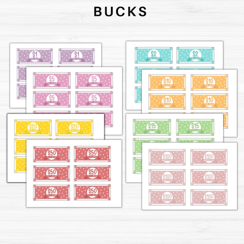 Kids Reward Bucks Editable | How to Earn Money Chore Chart | Editable ...