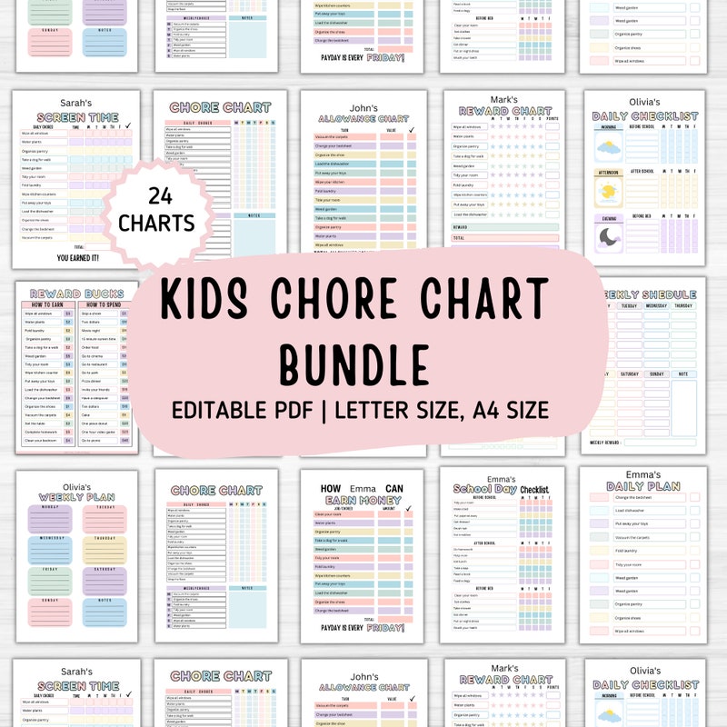 Chore Chart Prices - Etsy