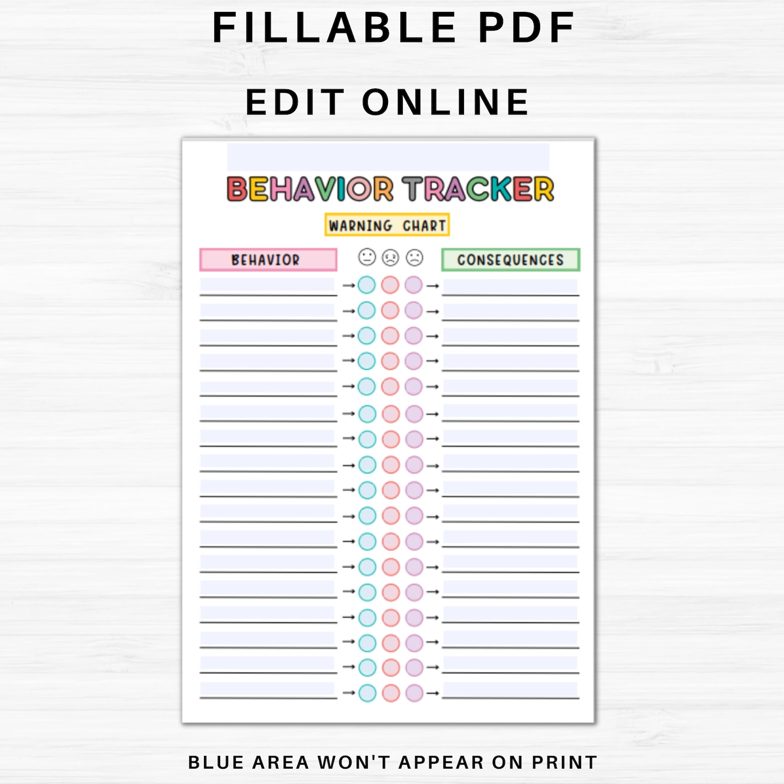 Behavior Reward Chart for Kids | Good Behavior Tracking | Children ...