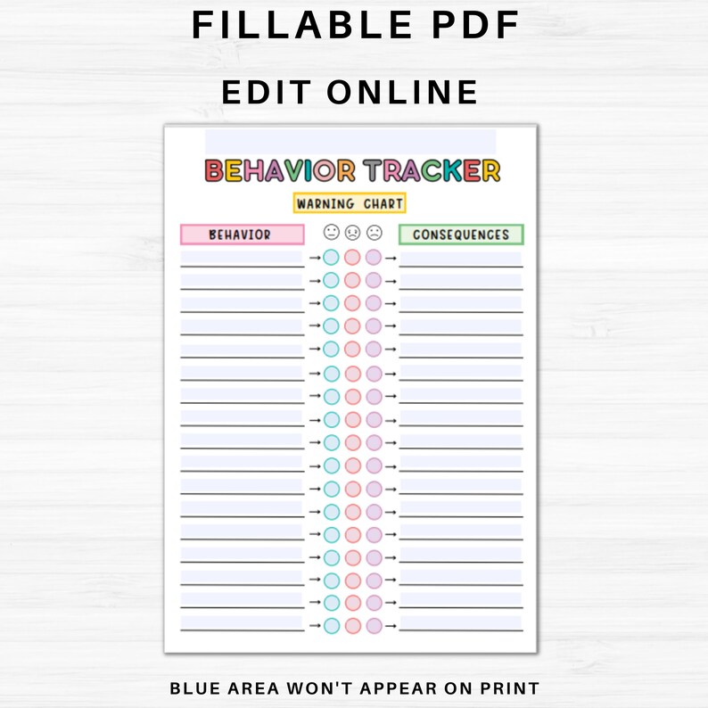 Behavior Reward Chart for Kids | Good Behavior Tracking | Children ...