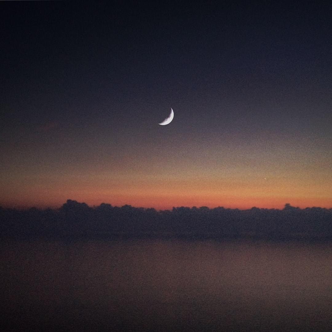 Moonset Over the Sea - Etsy